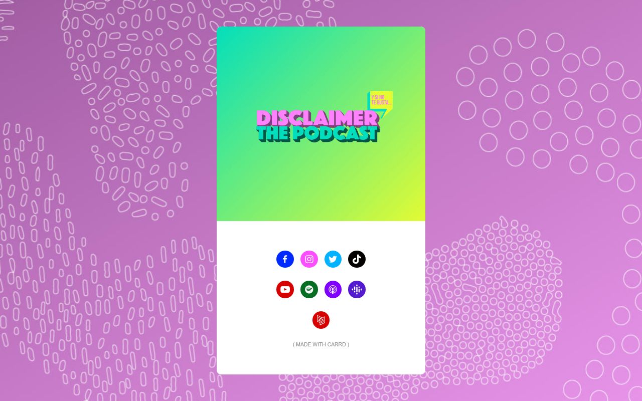DISCLAIMER: THE PODCAST